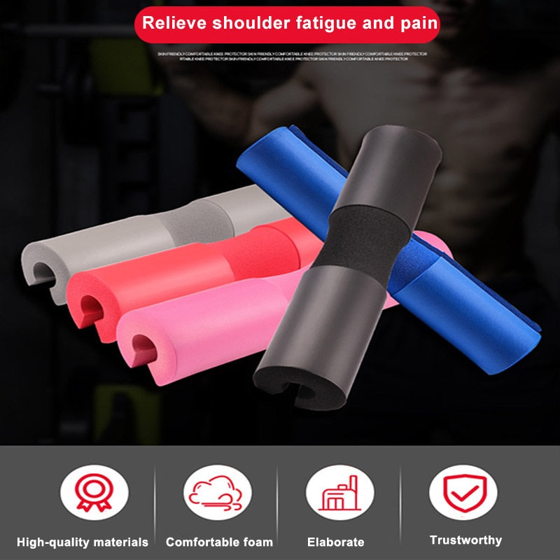 Fitness Weightlifting Barbell Pad Squat Protective Neck Shoulder Suppo ...